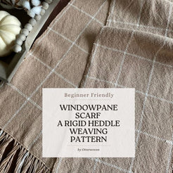 Rigid Heddle Weaving Pattern - Windowpane Scarf – OTTERWOVEN